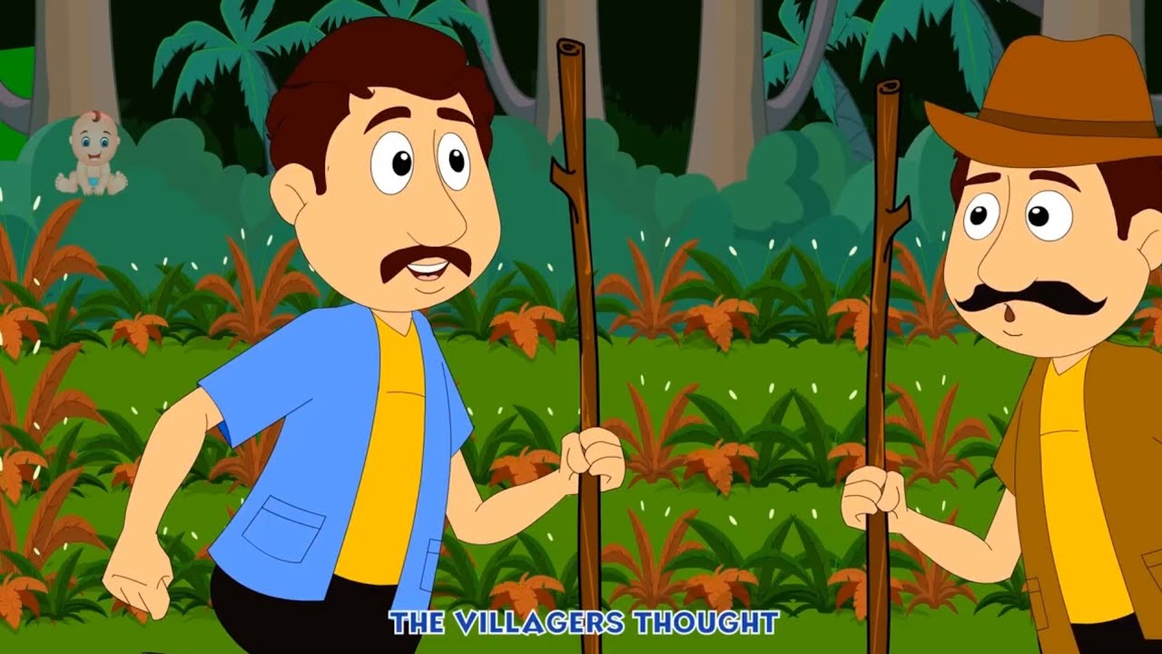 Cartoon Moral Story Of The Shepherd Boy and The Wolf, Fairy Tale Little ...