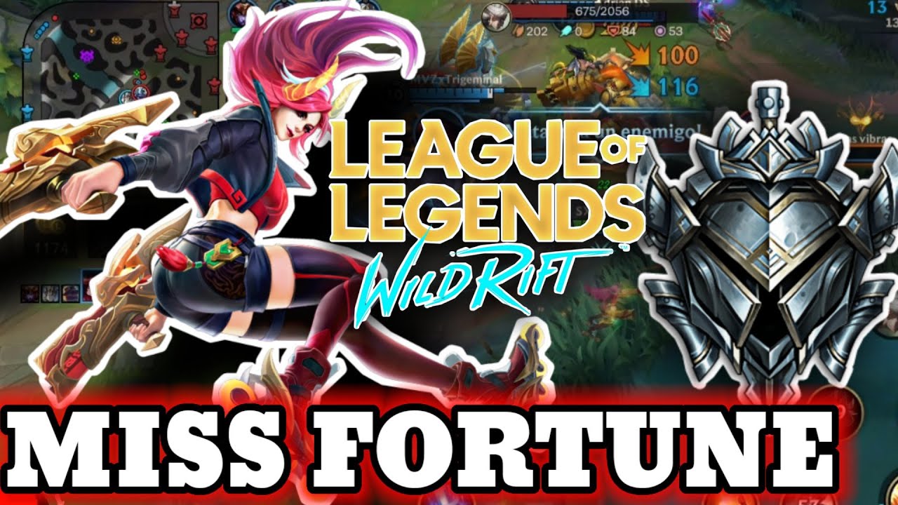LEAGUE OF LEGENDS WILD RIFT - MISS FORTUNE GAMEPLAY ESPAÑOL - HERMOSA ...