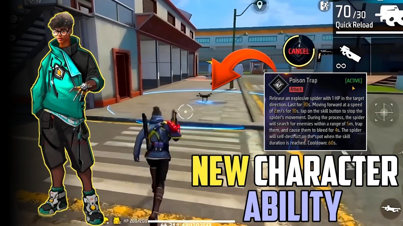 Free Fire Ryden character ability | free fire New Ryden character ob43 ...