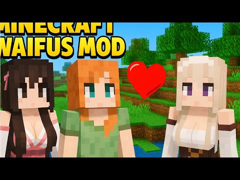 REVIEWING A MINECRAFT WAIFU MOD (MCPEDL MOD) - YouTube