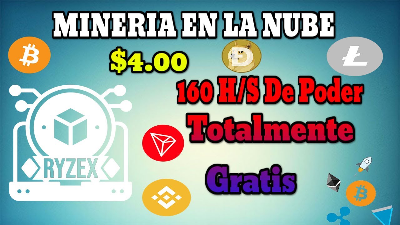 Ryzex $4 Dólares Gratis En Minería En La Nube😱Increíble! - YouTube