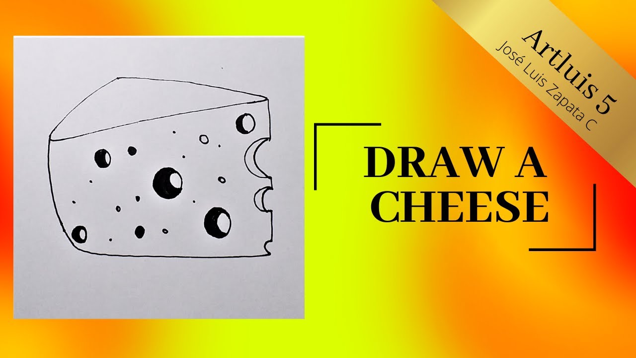 Como dibujar un QUESO | How to draw a CHEESE | - YouTube