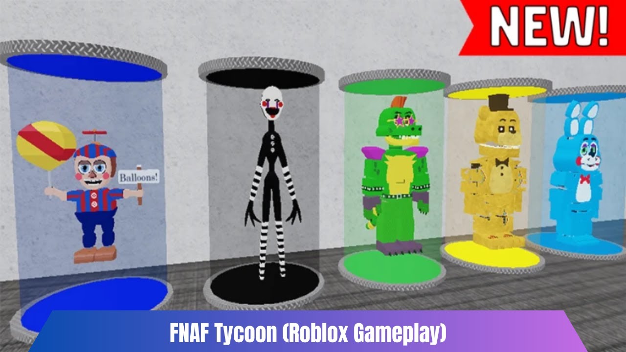 Five Nights at Freddy's FNAF Tycoon ( Marionette )Roblox Gameplay - YouTube