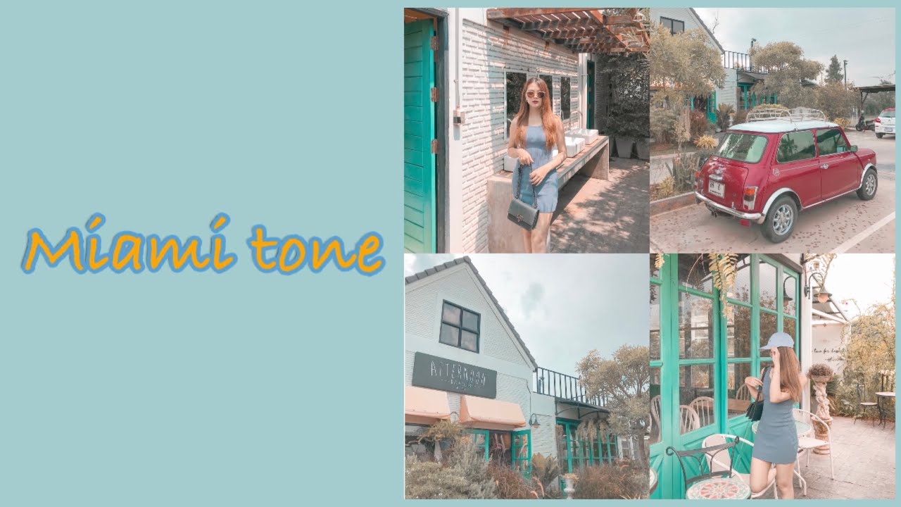 แต่งรูปคุมโทนง่ายๆ โทนส้มฟ้า [Miami tone] ด้วย Lightroom mobile - YouTube