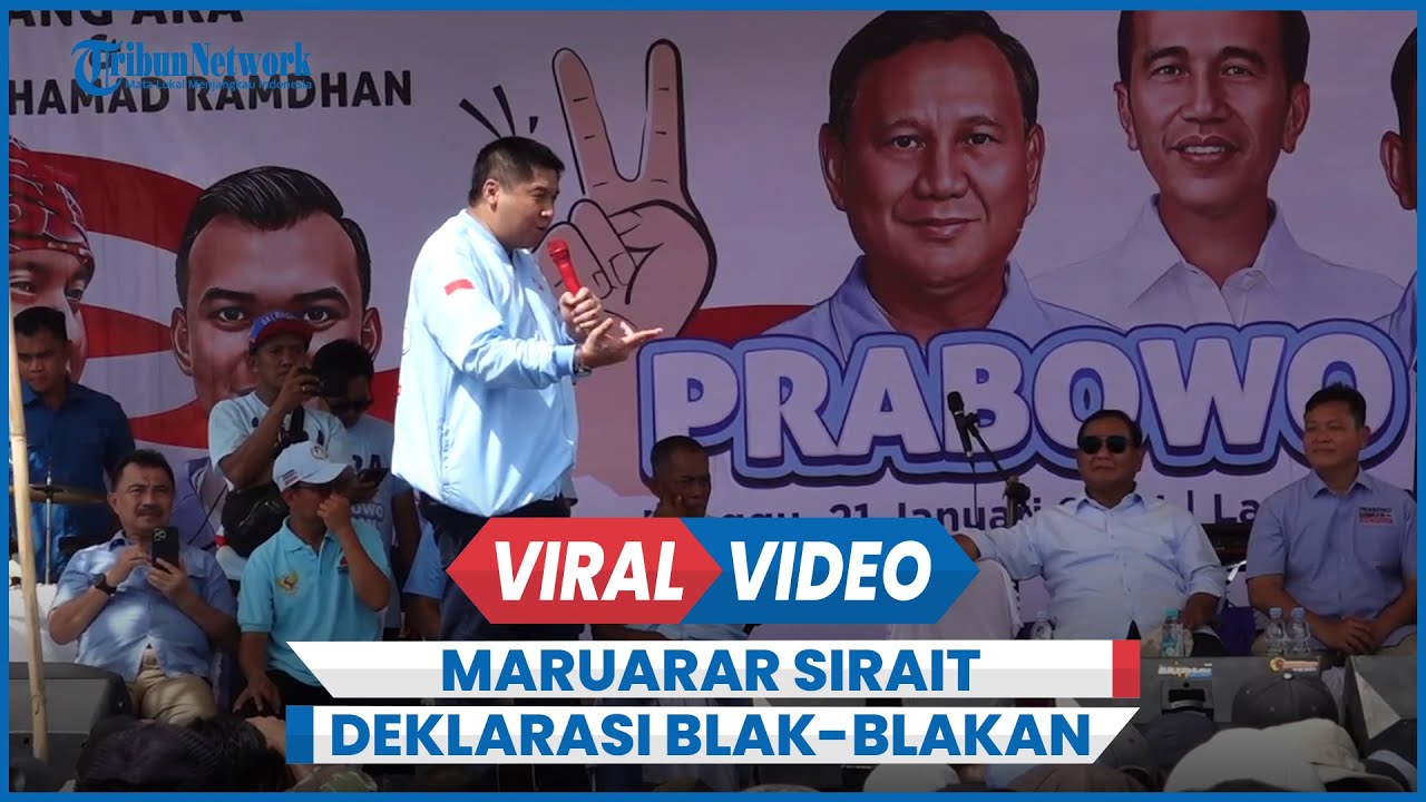 Maruarar Sirait Deklarasi Blak-blakan: Tak Ada Jokowi dan Prabowo, Tak Ada Contoh Kerukunan ...