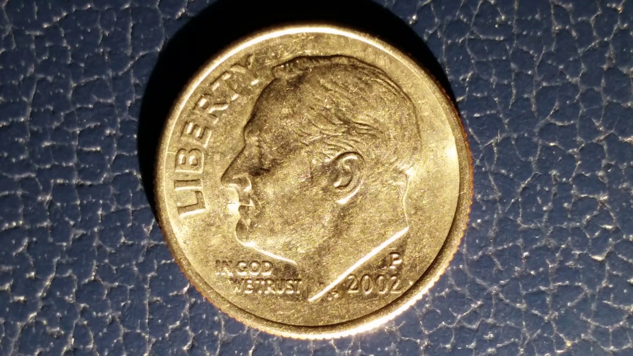 2002 P ROOSEVELT DIME | 1,187,500,000 MINTED | COPPER - NICKEL CLAD ...