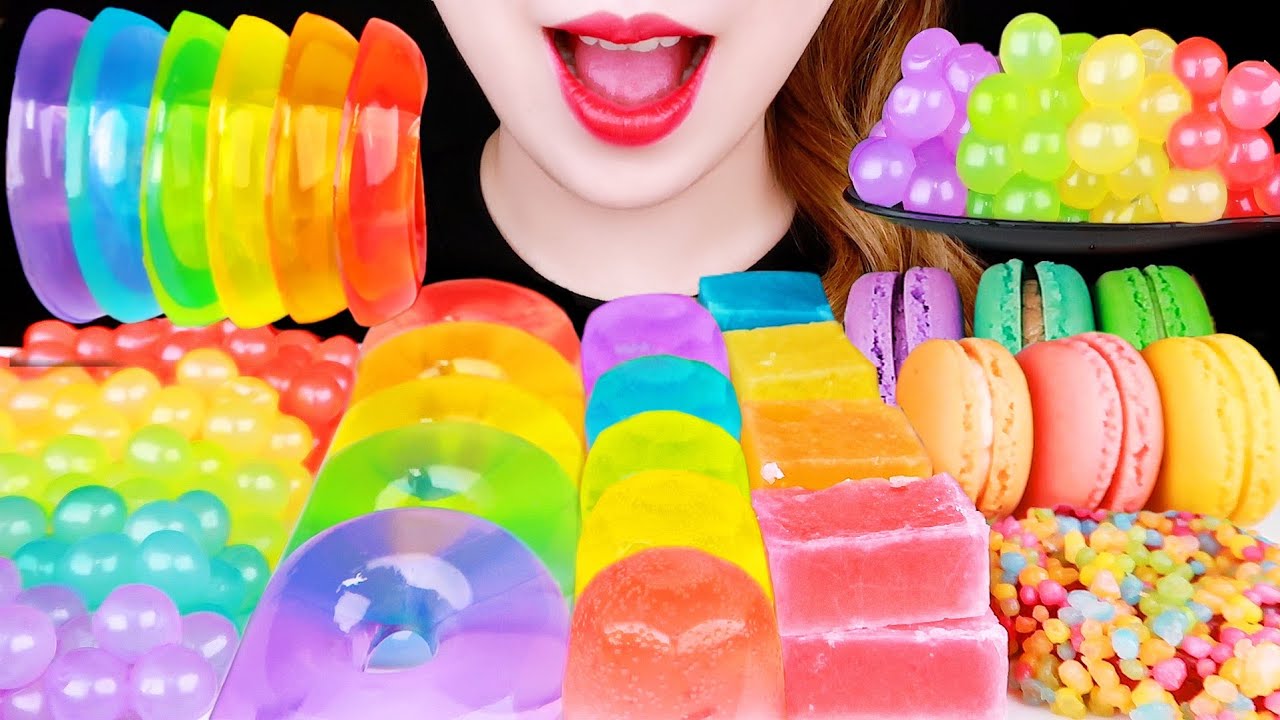 Asmr Rainbow Donuts Jelly Twinkle Jelly Jewel Jelly Rainbow Dessert