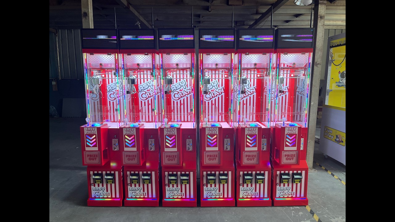 easy crane mini claw machine with screen - YouTube