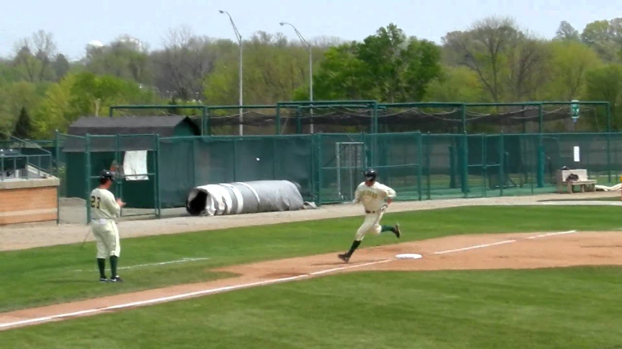 Wright State's Tristan Moore homers against Milwaukee - YouTube
