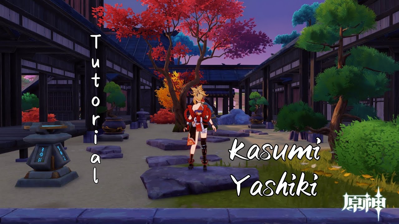 Kasumi Yashiki Tutorial│No Floating/Sinking│A simple Inazuma Mansion ...