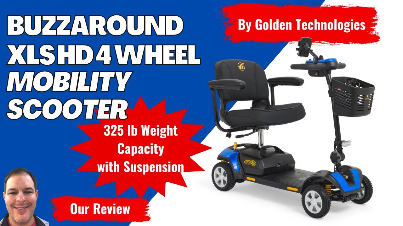 Golden Buzzaround XLS HD 4-Wheel Scooter with Suspension – A Durable ...