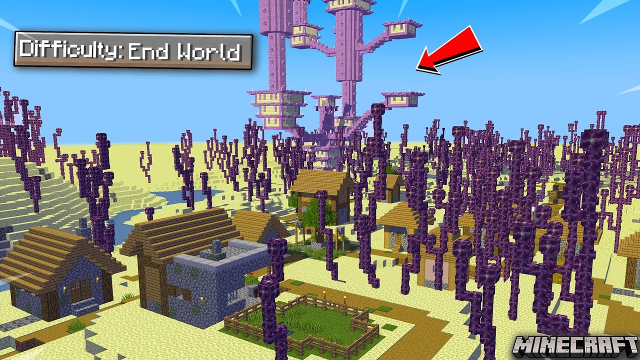 Minecraft, But end City in World into the End || Minecraft Mods ...