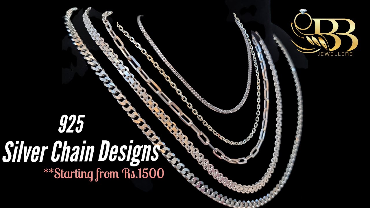 Silver Chain for Men | Silver Chain Designs Light Weight | 925 silver ...