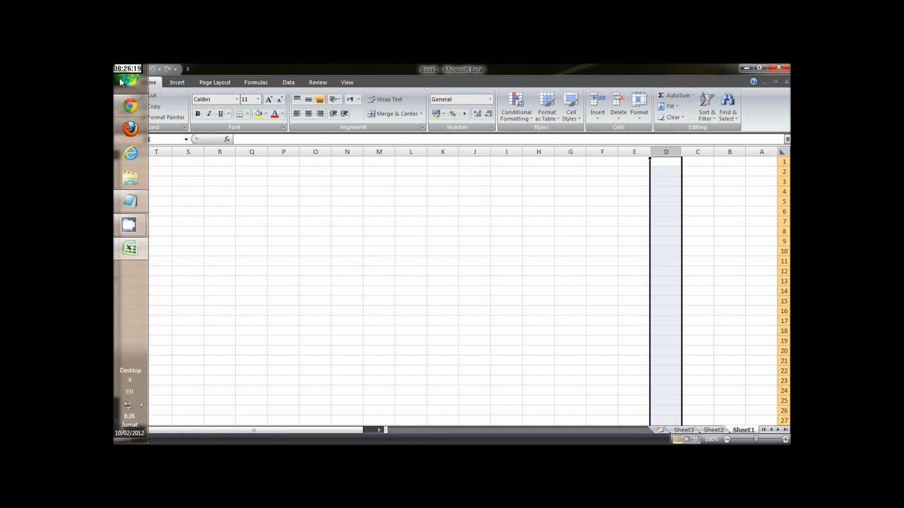 kolom M Excel Terbalik - YouTube