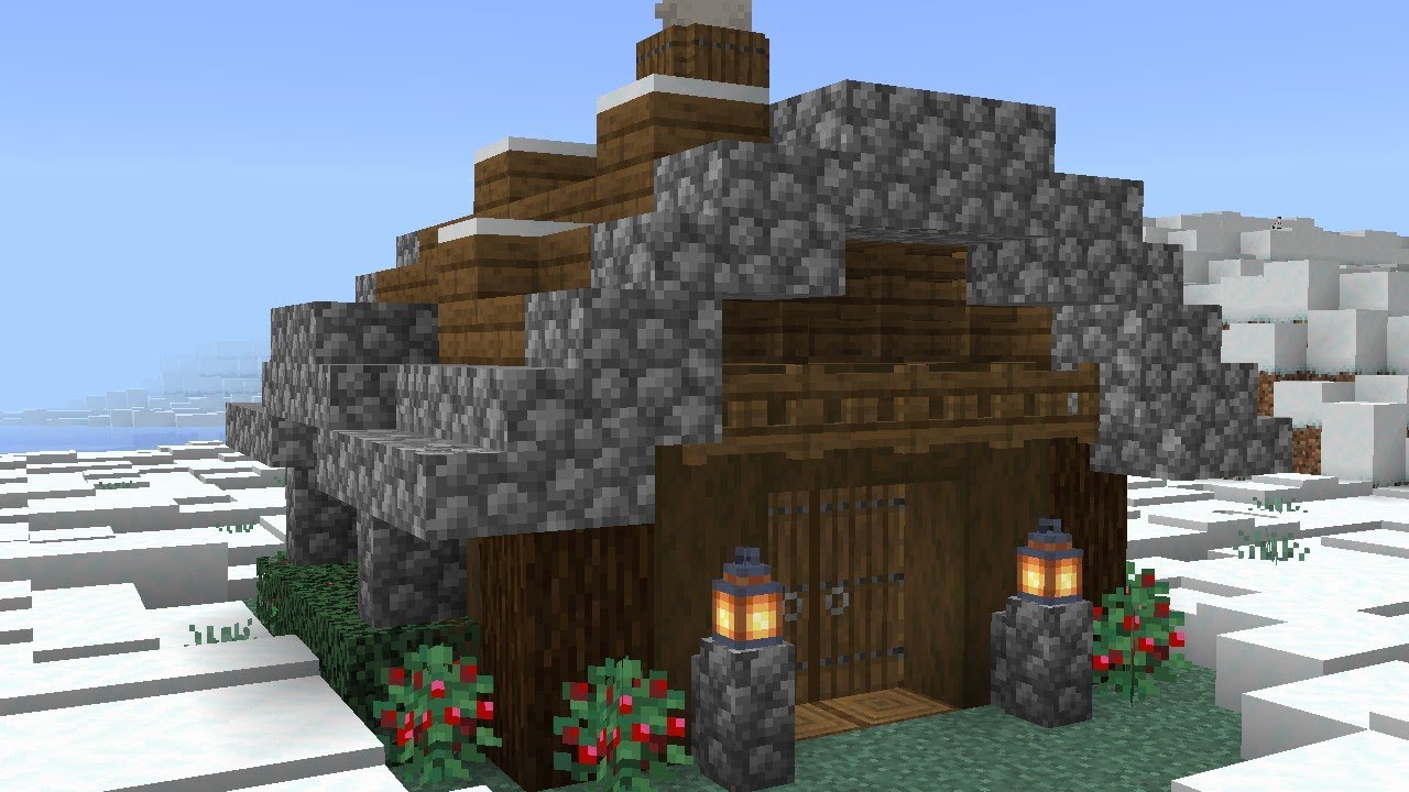 Minecraft easiest snow we tundra house 🏠 ️ - YouTube