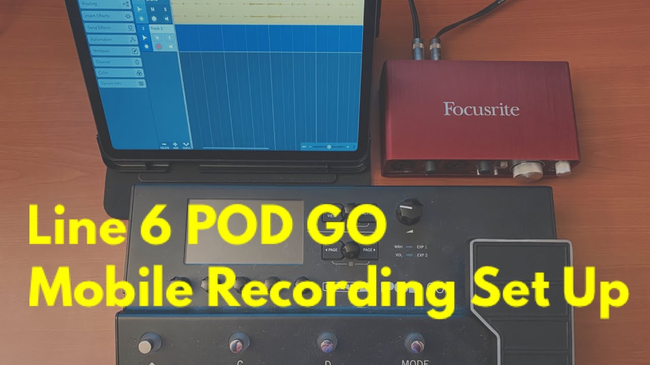Line 6 Pod Go Mobile Recording Set Up - Beginner Tutorial - YouTube