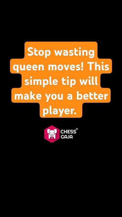 Stop wasting queen moves! This simple tip will make you a better player. ♟️ - YouTube