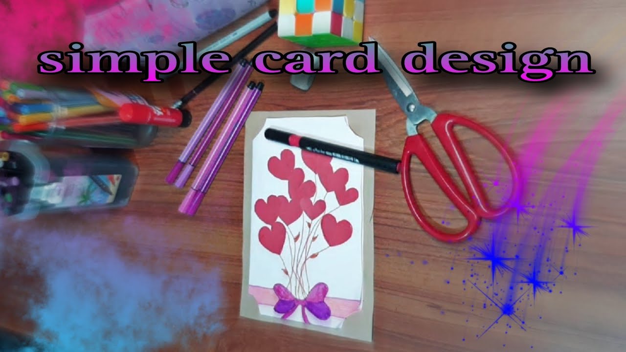 Simple and easy card designs | welcome to my video #art - YouTube