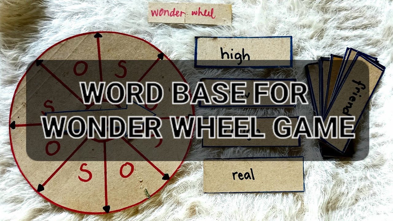 WORD BASE FOR WONDER WHEEL | MOTIVATION GAMES FOR LESSON PLAN ...