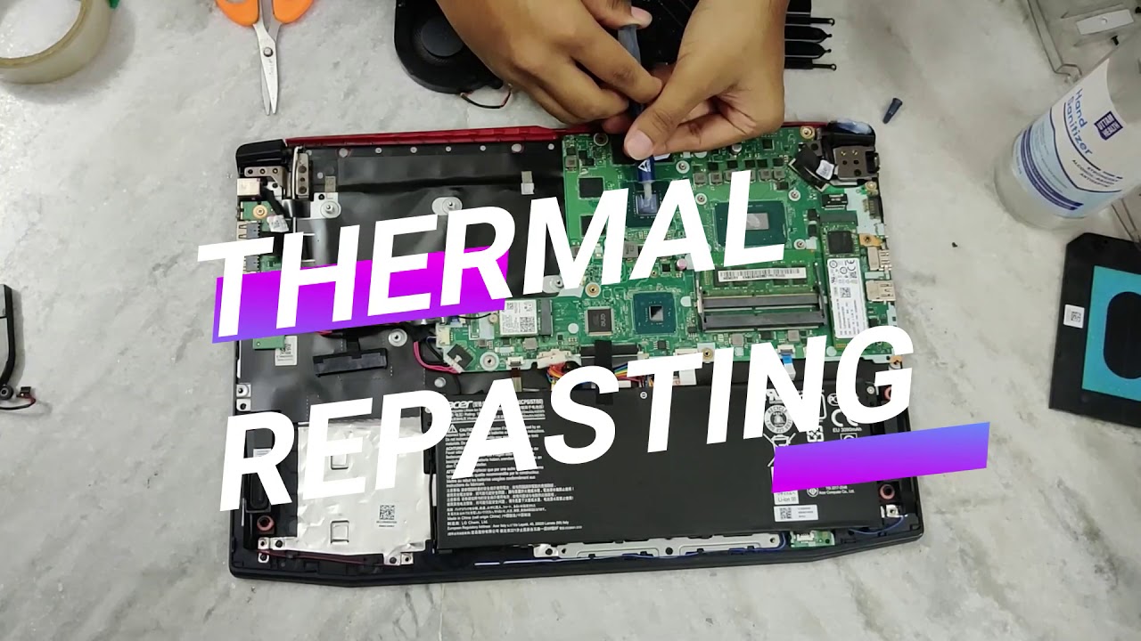Acer Predator Helios 300 - Disassemble, CPU Fan Change, Thermal ...