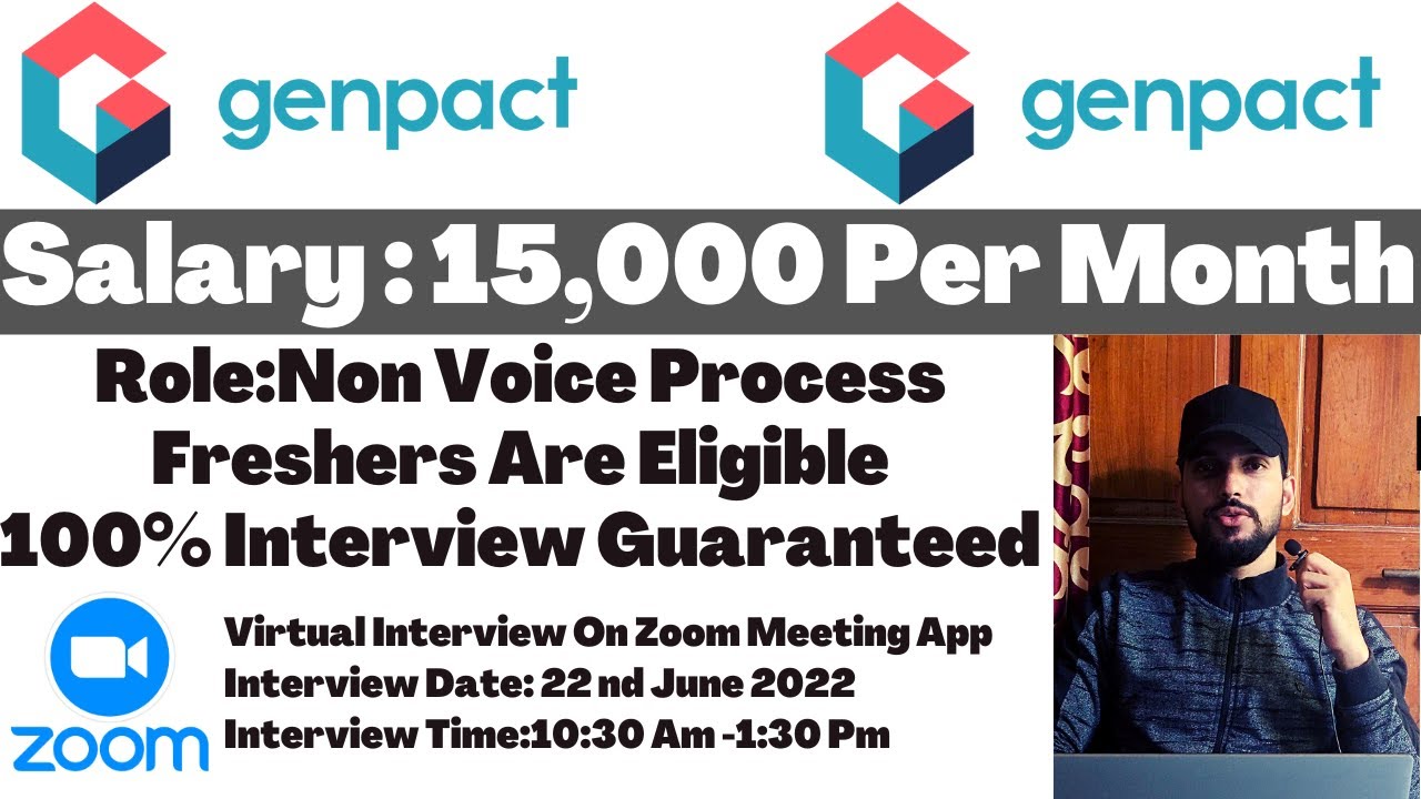 Genpact Virtual Interview Tomorrow On Zoom Meet - YouTube