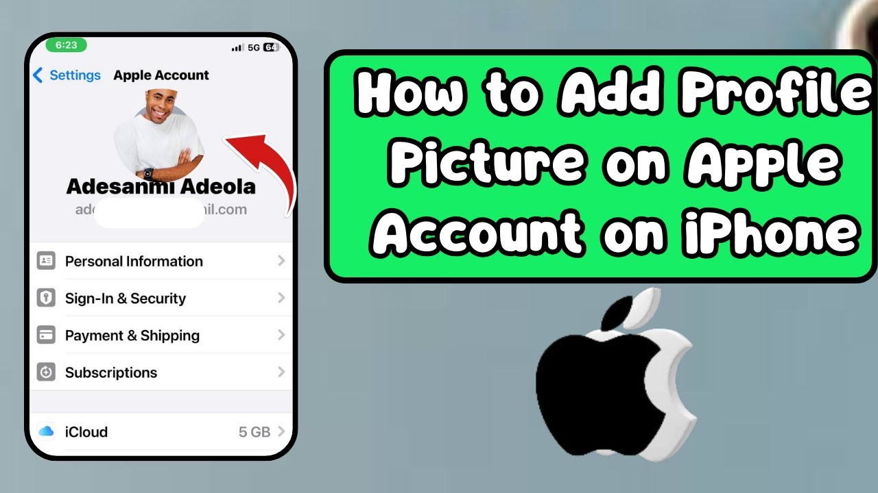How to Add Profile Picture on Apple Account on iPhone - YouTube