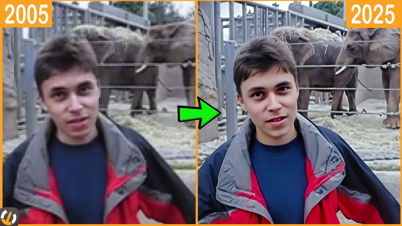 EL primer VIDEO de YouTube RESTAURADO con IA - YouTube