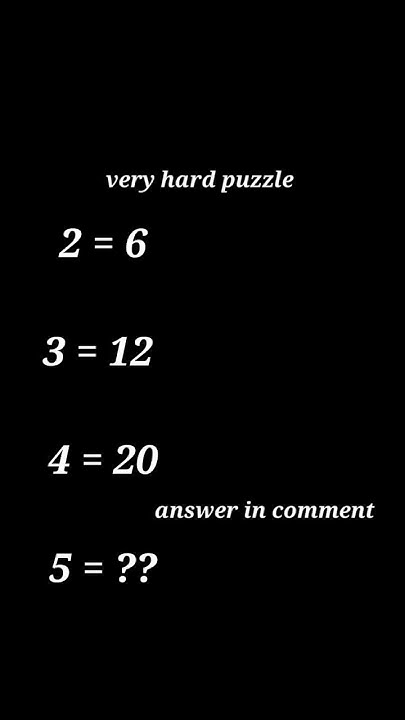 hard math puzzle # math # - YouTube