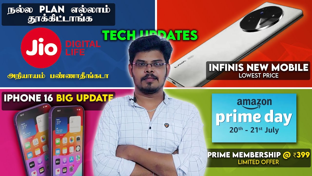 Amazon Prime @ ₹399 Offer,iPhone 16 Big Update,Airtel Data breach ...