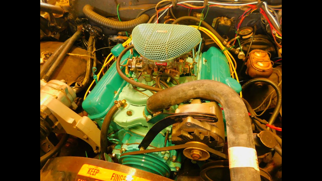 1964 Pontiac 389 first start since Blue rebuilt it. Odd Problems with ...