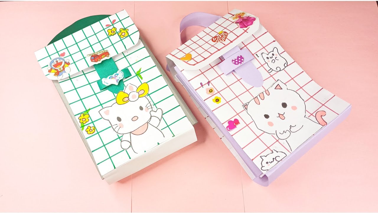 How To Make Paper File Folder/ Diy Paper File For School/ Handmade ...