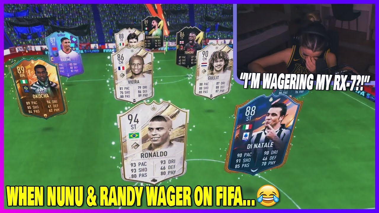 Nunu & Randy WAGER on FIFA for RX-7😱 - YouTube