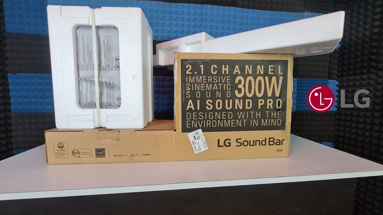 LG S40Q 300W Dolby Digital Soundbar | UNBOXING REVIEW | WIRELESS ...