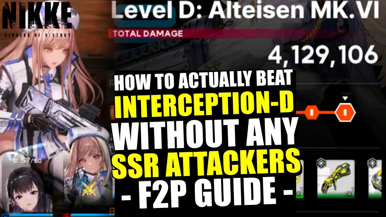 EPIC BOSS BATTLE - How To ACTUALLY Beat Interception D VS Alteisen Without Any SSR Attacker ...