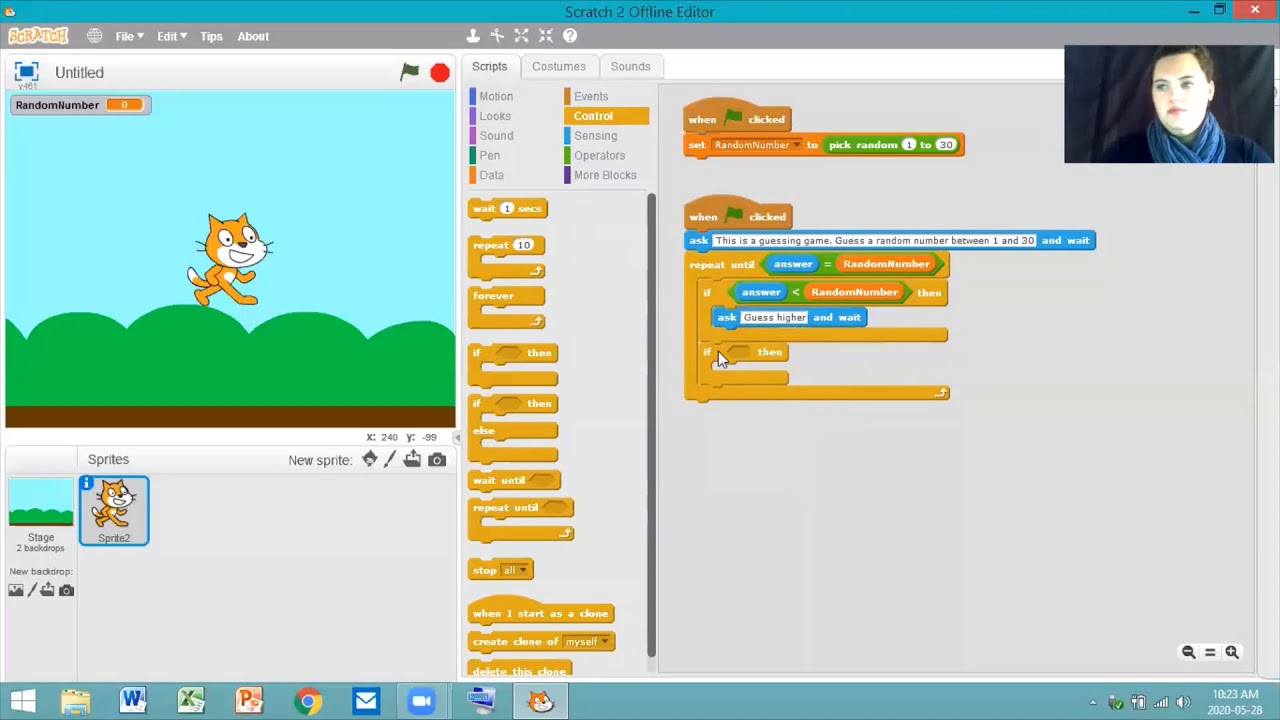 Level 6 Guessing Game Scratch Elani - YouTube