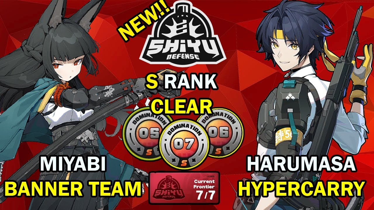 Miyabi Banner Team & Harumasa | NEW Shiyu Defense Critical 5-6-7 S Rank ...