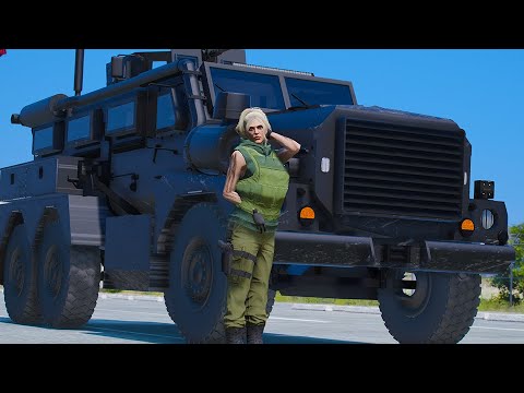 Female RAMBO stops crime in GTA 5 RP - YouTube
