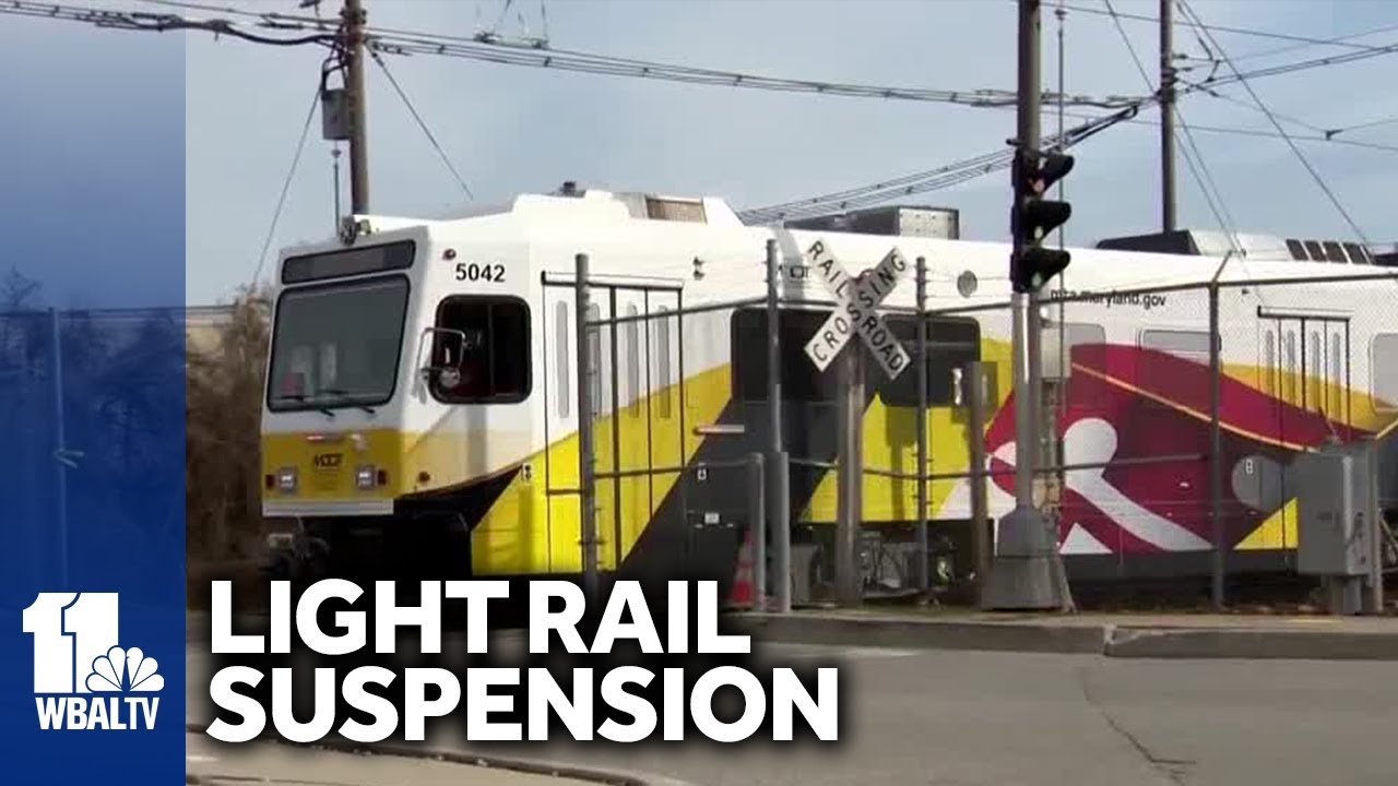 Light Rail suspension continues, MTA leader speaks in Annapolis - YouTube
