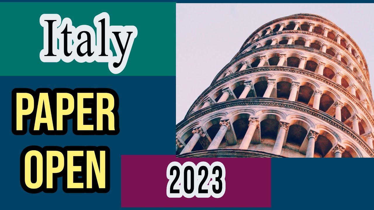 Italy paper open 2022 new update today | @dqconsultant | Italy Nulla ...