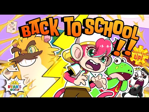 Ryan's World Presents: Sunnyside Up! Ep 1 - Back to School Cartoon Animation!