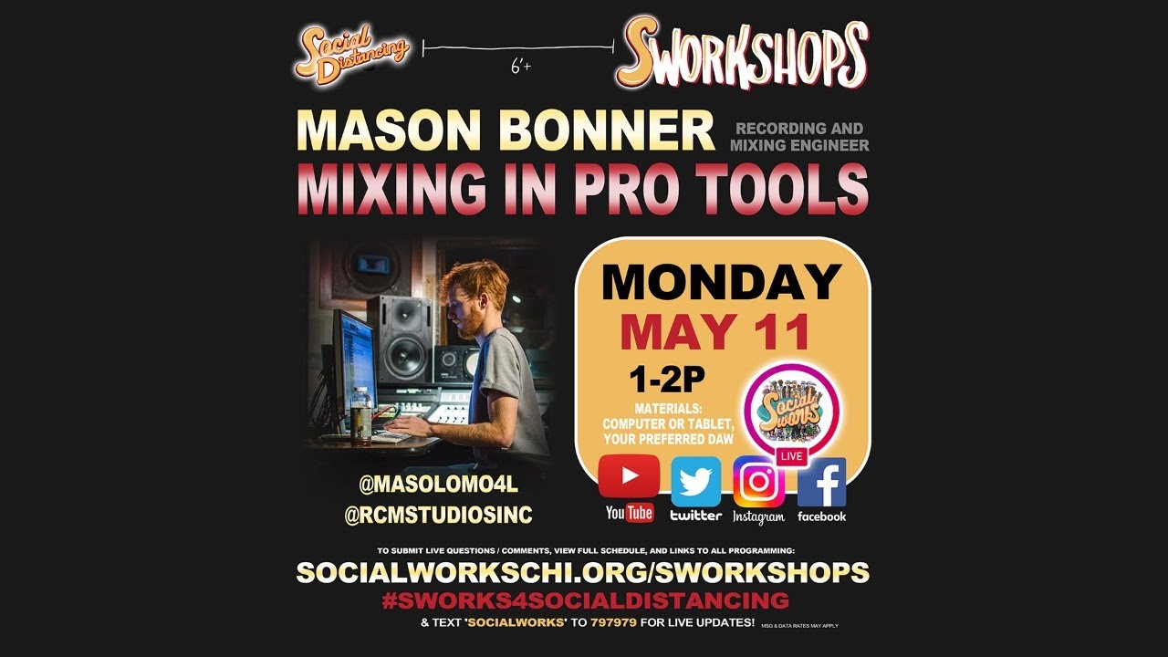 SWorkshop 5/11 1p: Mixing in Pro Tools w/ Mason Bonner - YouTube