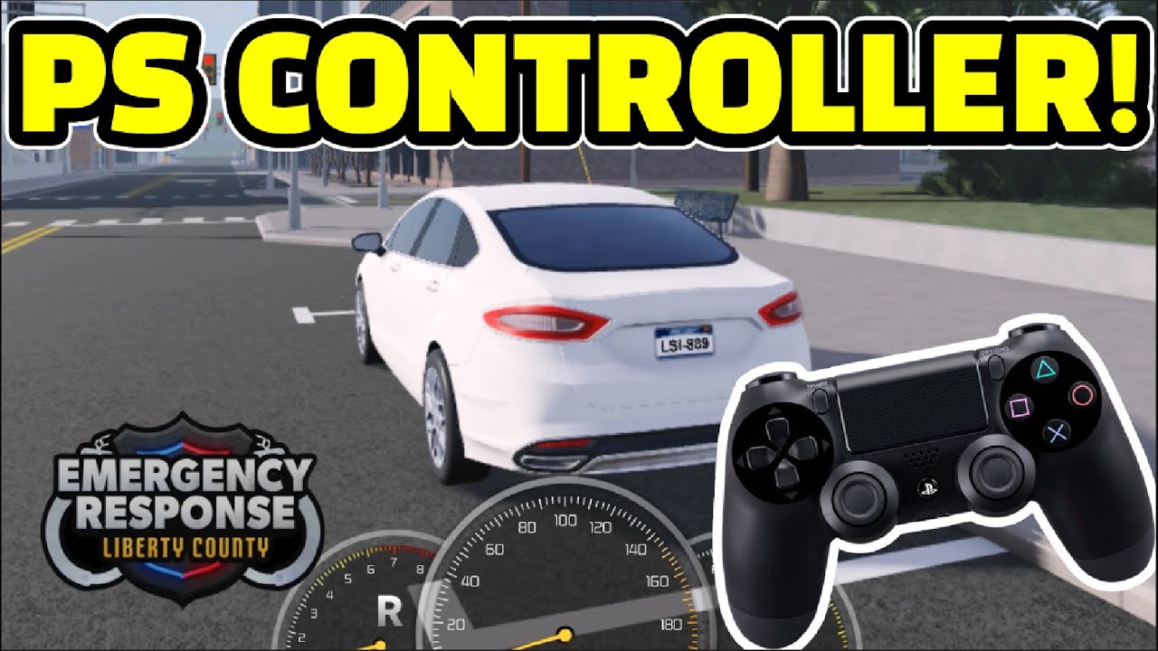 I PLAYED ERLC WITH PS4 CONTROLLER! Realistic Driving! Emergency ...