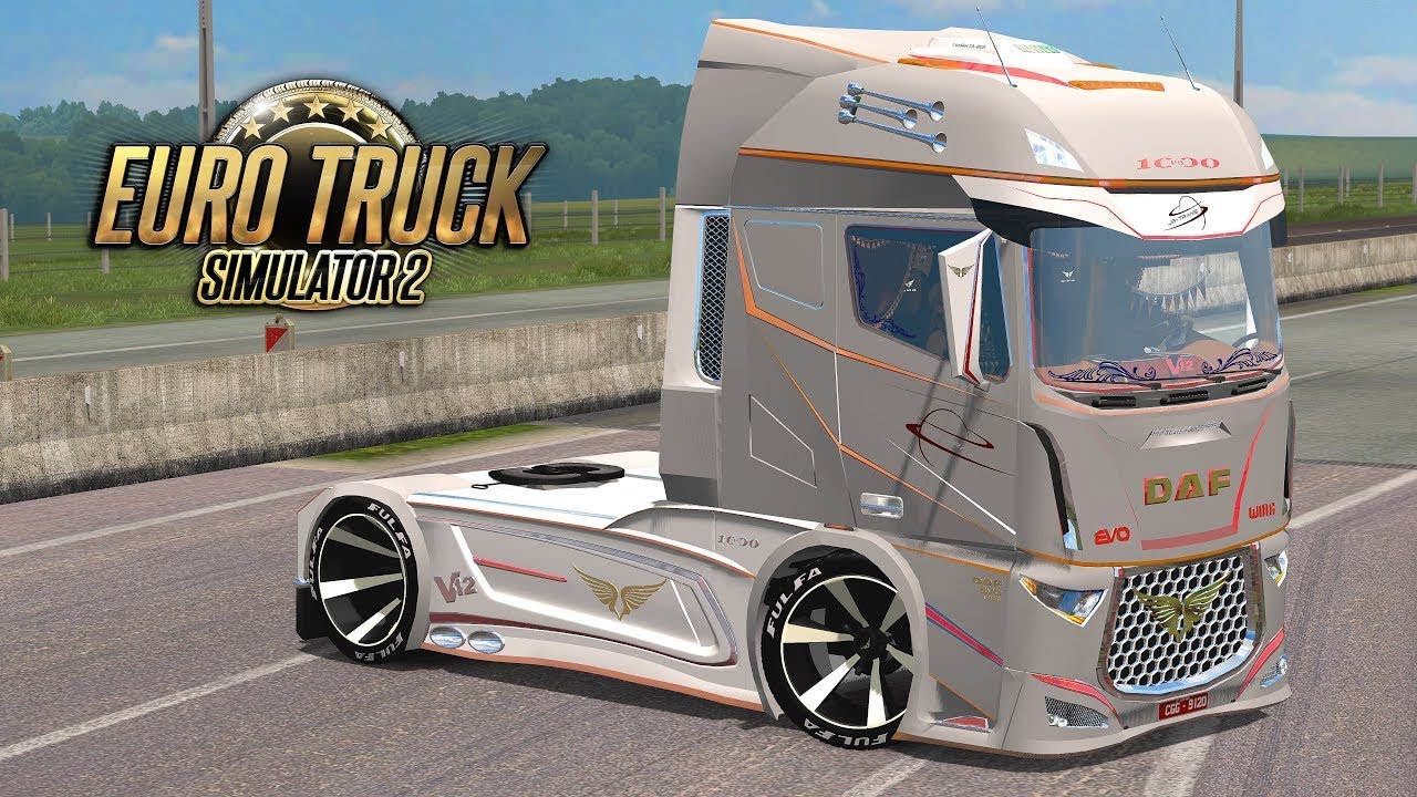 Euro truck simulator 2 Logitech G29 DAF EVO WING V12 - YouTube