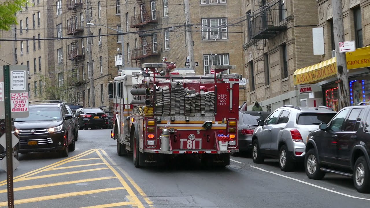 FDNY Engine 81 responds to Box 3365 - YouTube