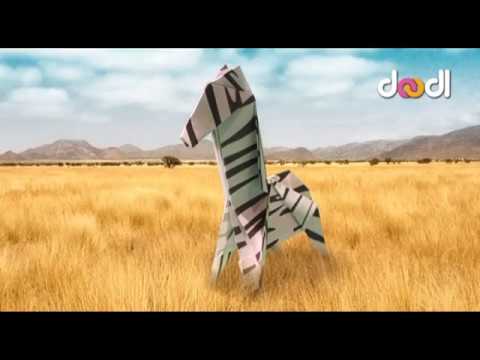 Origami zebra tutorial - intermediate level - YouTube