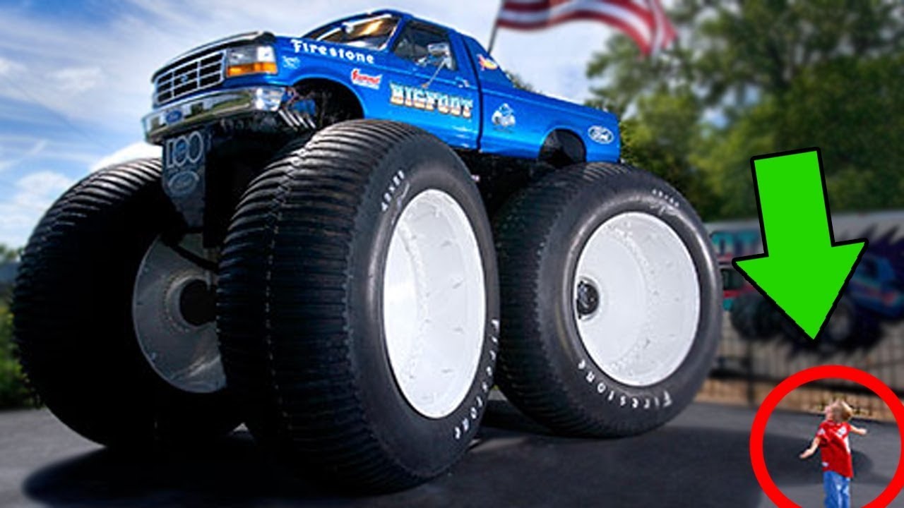 Super cars BIG FOOT and MONSTER TRUCKS - YouTube