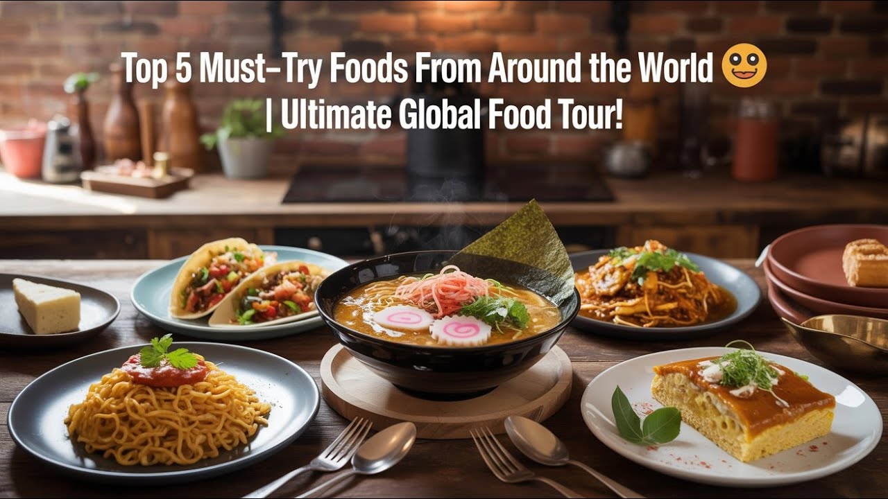 "Top 5 Must-Try Foods from Around the World 🍽️ | Ultimate Global Food ...
