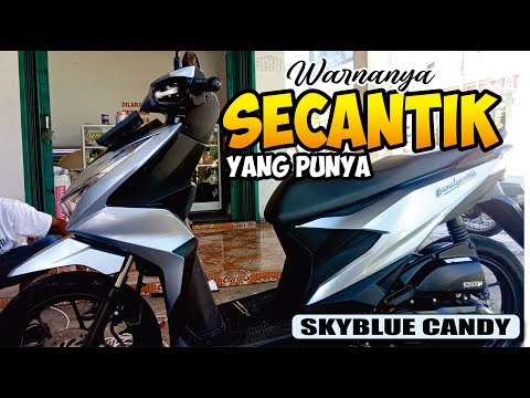 Wrapping Motor Beat Deluxe Skyblue Candy // Biru Muda Candy