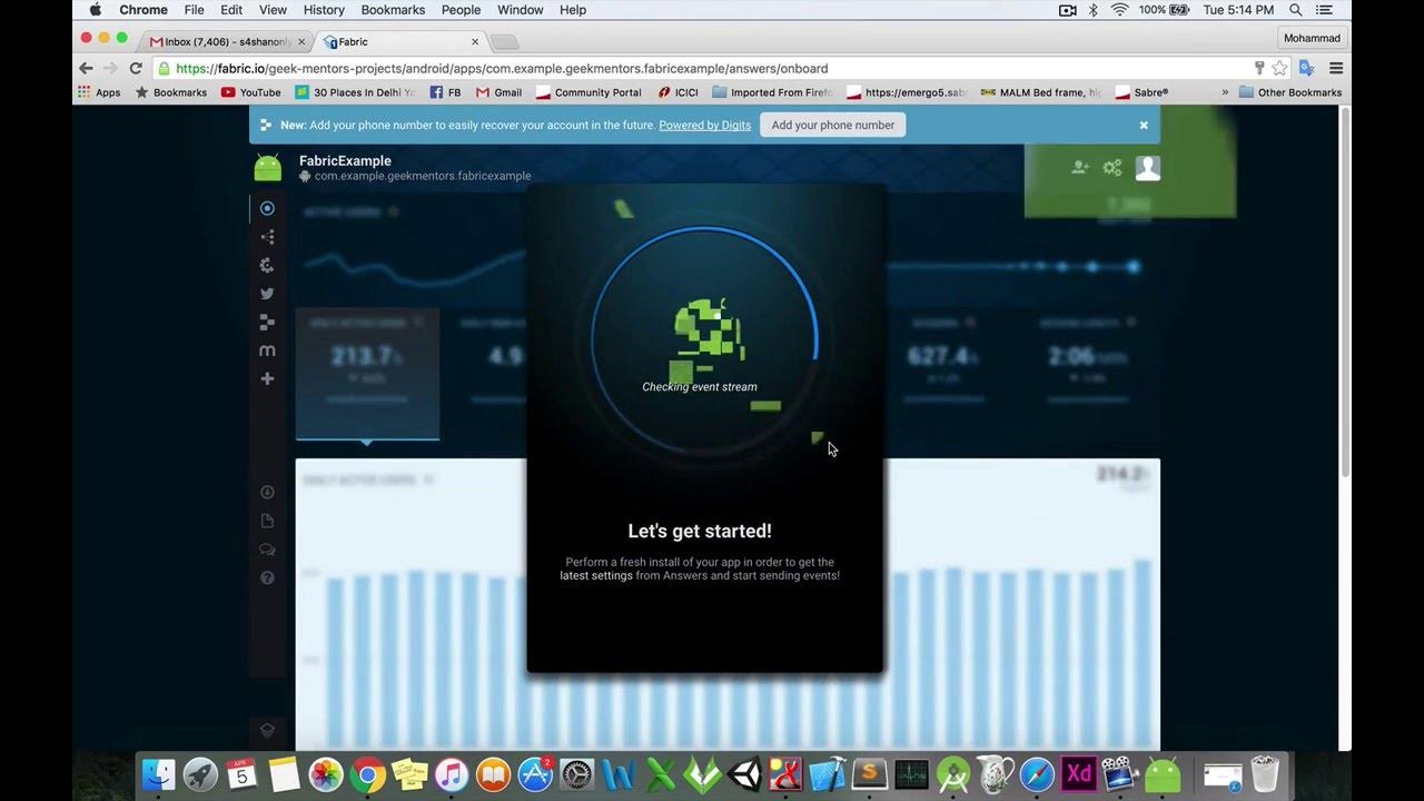 Integration of Fabric's Crashlytics and Answers in an Android App - YouTube