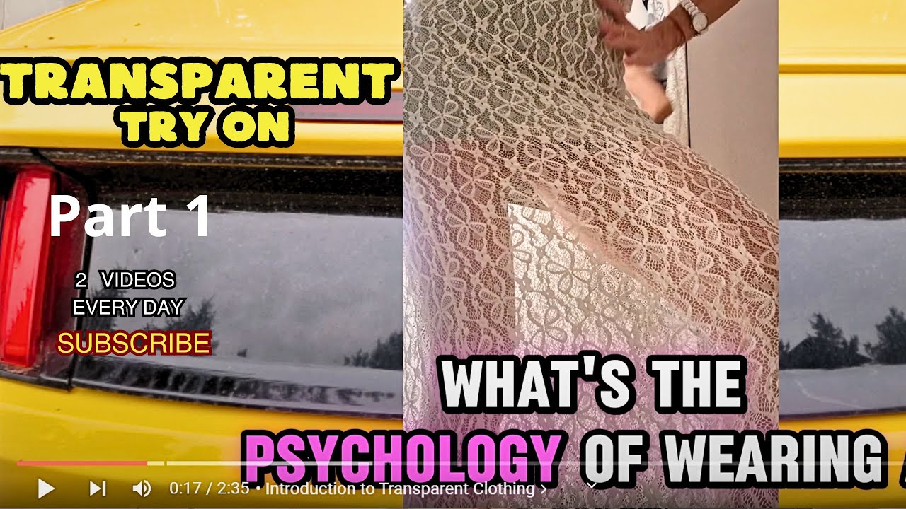 How do narcissists dress? And Transparent Dress Tryon #transparency # ...